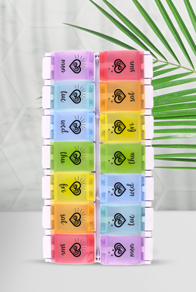 Rio Health Weekly Pill Organizer Box | 7 Days and 7 Nights